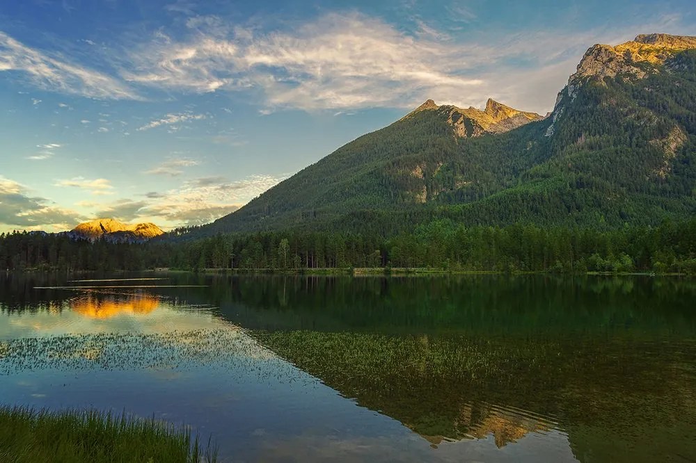 Samolepící fototapeta jezero u hor