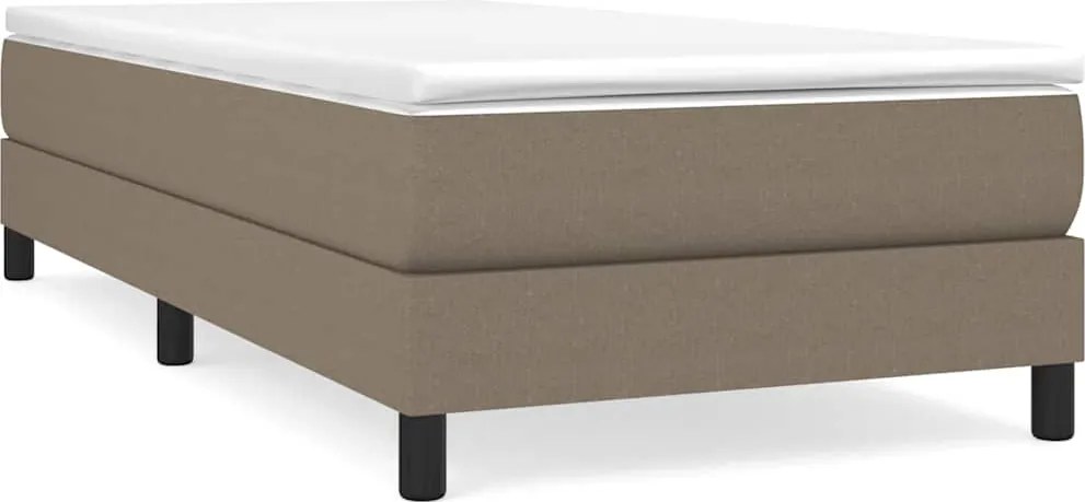 Rám postele s boxspringem taupe 90x200 cm textil 3120488