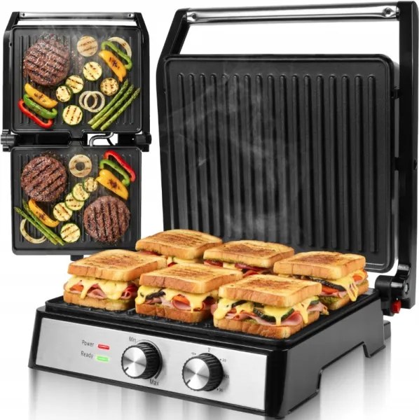 Elektrický kontaktní gril / toustovač XXL 4500W PANINI