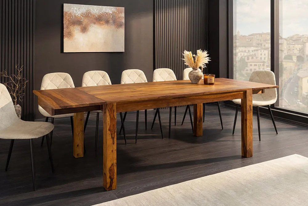 Rozkládací jídelní stůl z masivu Timber 160-240cm