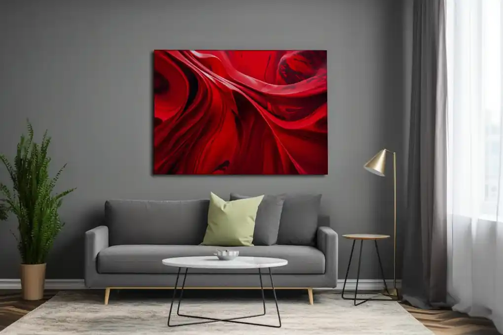 Abstraktní obraz červené víno Rozměr: 60 x 40 cm | BIANO
