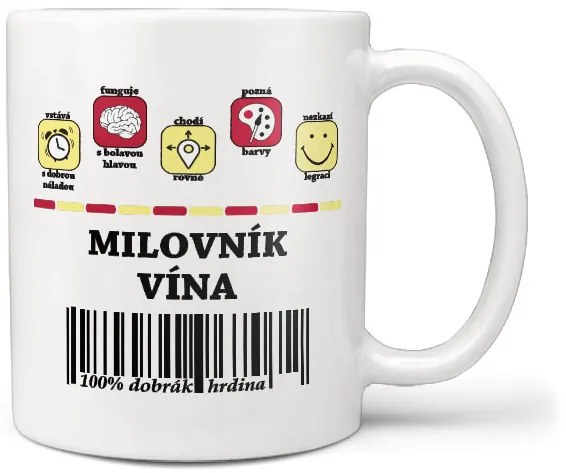 Hrnek 100% Milovník vína