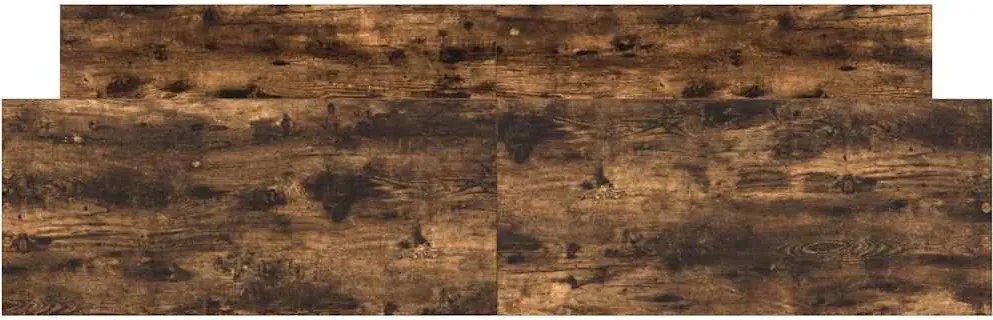 Rám postele s hlavovým a nožním čelem kouřový dub 160 x 200 cm 3203765