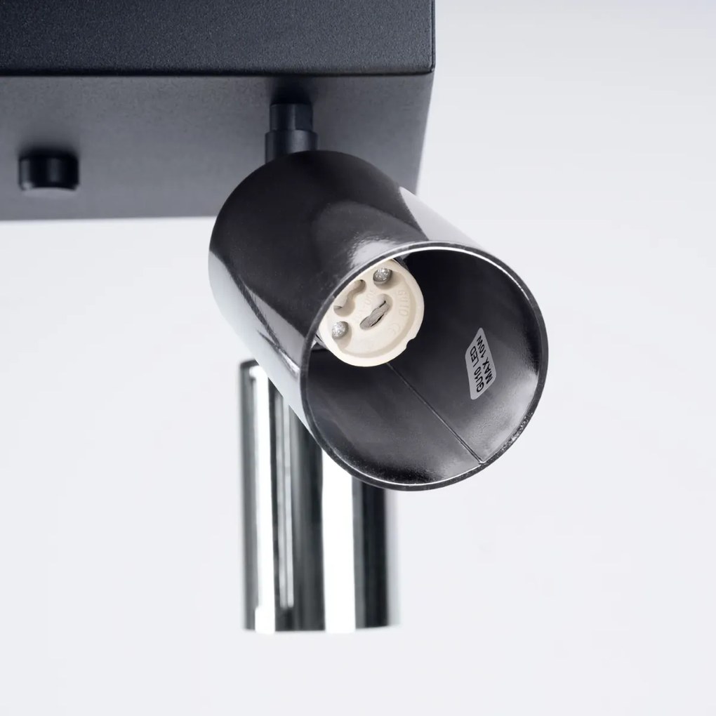 Sollux Lighting Stropní svítidlo WINX 4 Černá/chromové