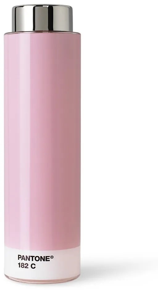 PANTONE Láhev na pití Tritan 0,5l — Light Pink 182 Ø 6,2 × 22 cm