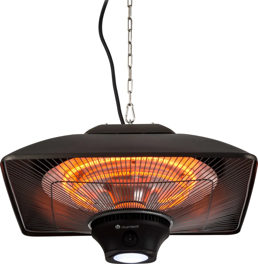 Blumfeldt Heat Square, infračervený ohřívač, 1000/2000 W, Carbon, IP24, LED