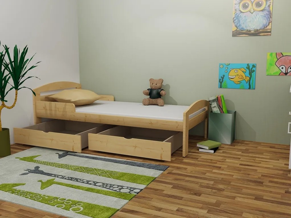 Vomaks Dětská postel M 011 NEW* 70 x 160 cm surové dřevo