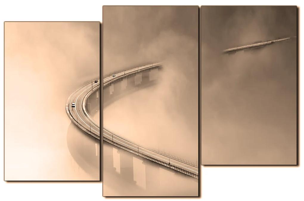 Obraz na plátně - Most v mlze 1275FC (120x80 cm)