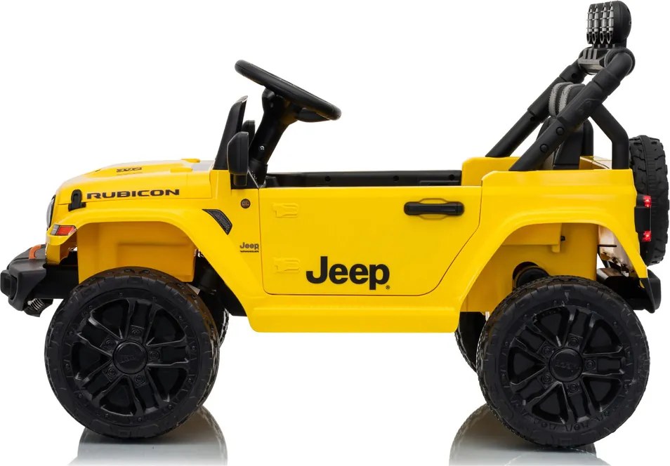 LEAN CARS Akumulátorové vozidlo Jeep Rubicon DK-JWR558 24 V, žluté