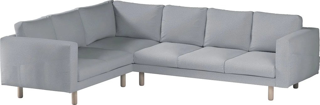 Potah na pohovku IKEA Norsborg rohová 5-místná barva šedá látka pletený vzor