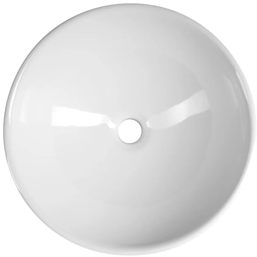 Aqualine Aqualine, Keramické umyvadlo na desku, průměr 40cm, bílá, 40155