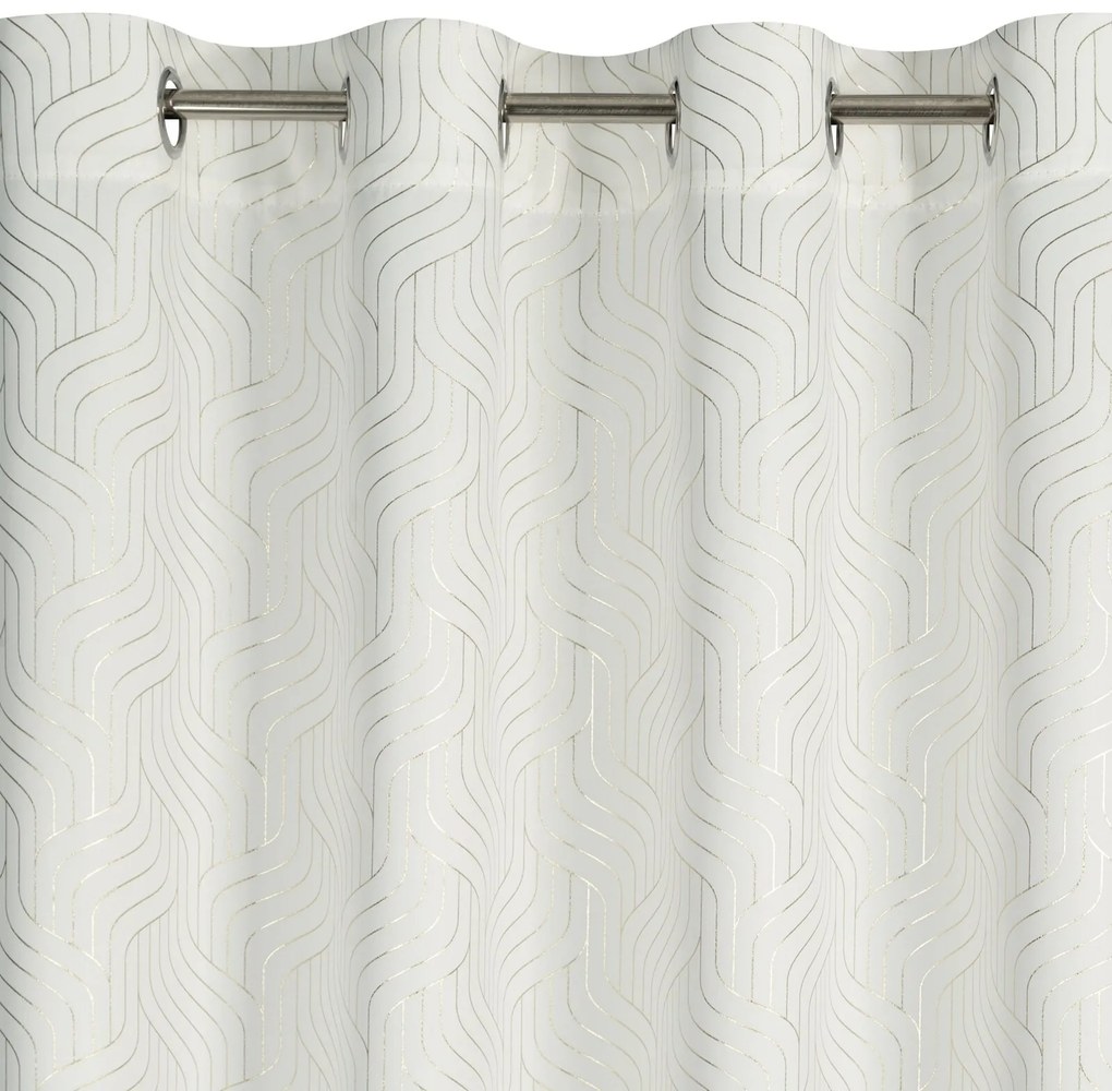 ZÁVĚS NA KROUŽCÍCH OLETA 140X250 CM VZOROVANÁ