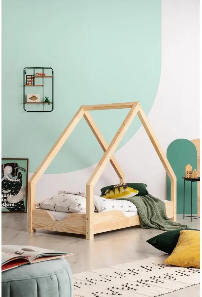 Adeko Dětská postel domeček Loca B Velikost postele: 140x90 cm Barva: dekor přírodní dřevo přírodní
