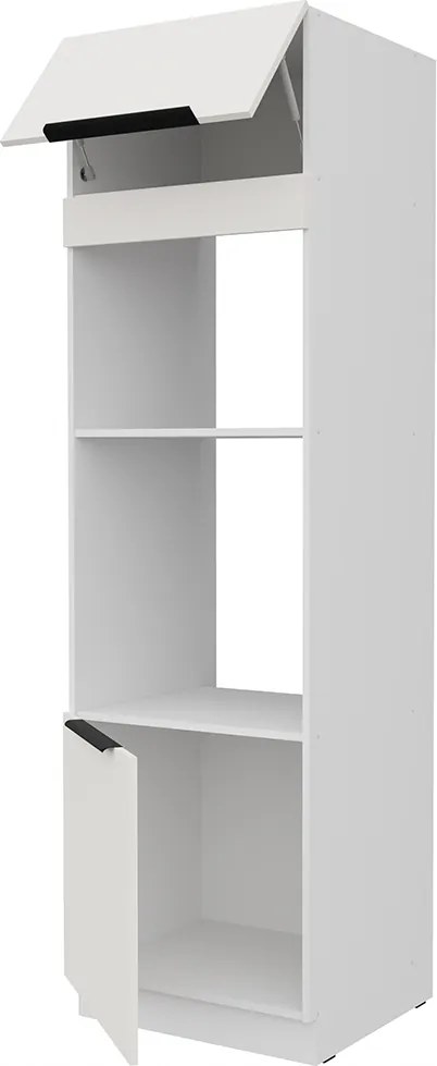 ARIA wh | vysoká skříňka 60 DPM-210 2F na vestavnou troubu a mikrovlnku | 60 cm | ANTI FINGERPRINT povrch | bílá