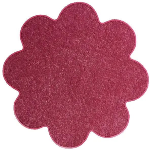 Vopi koberce Květinový koberec Eton růžový - 120x120 kytka cm