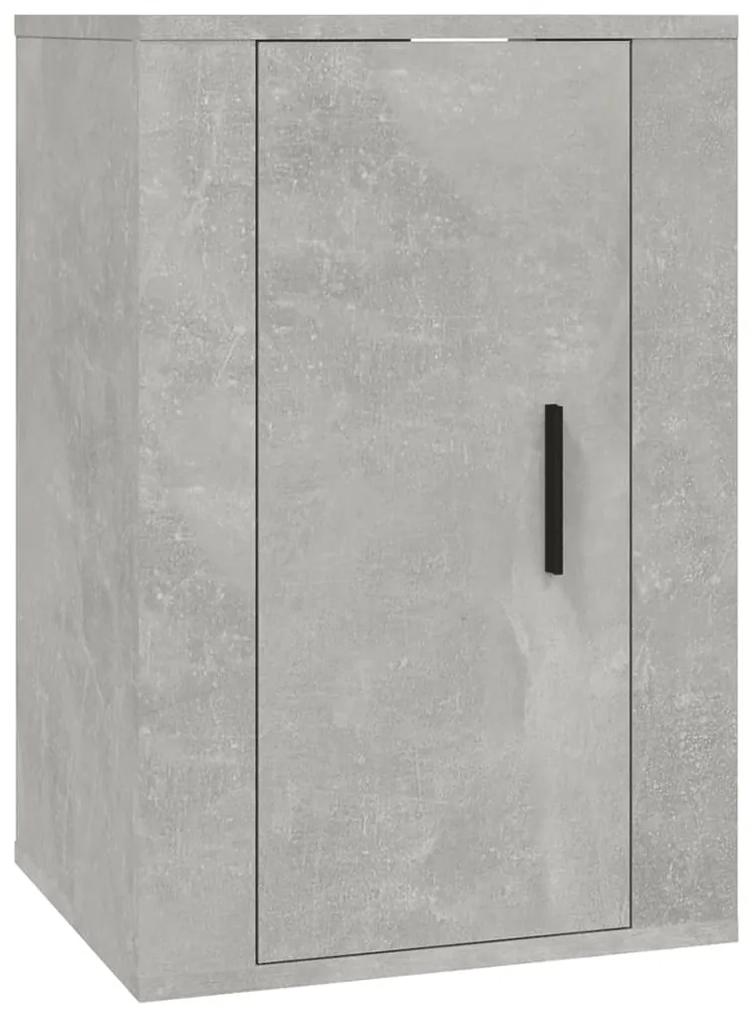 Nástěnná TV skříňka betonově šedá 40 x 34,5 x 60 cm - Default Title