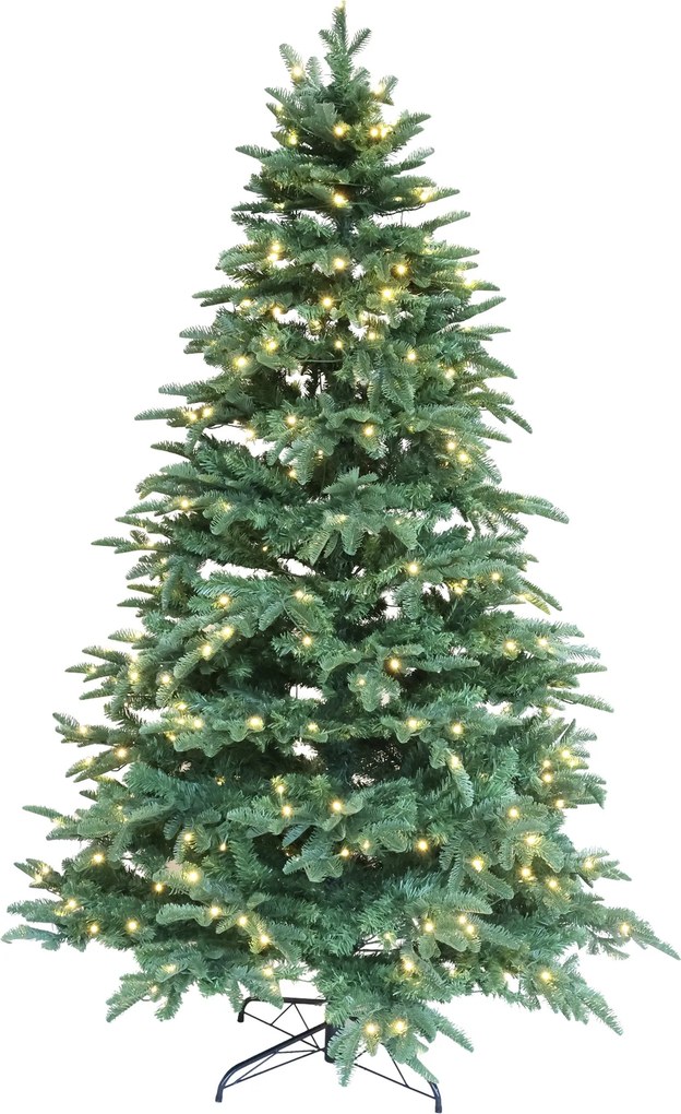 Zelený vánoční strom Fleur se 400 LED světýlky – Ø 95*210 cm