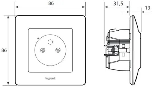 Legrand Valena Life with Netatmo zásuvka bílá 752193