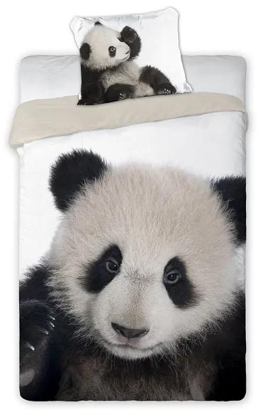 Bavlněné povlečení Wild Panda 160x200 cm