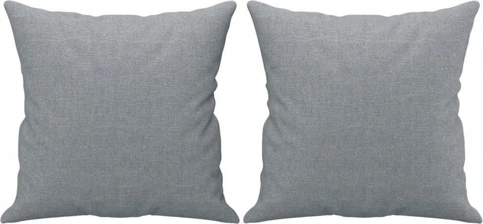 2dílná sedací souprava s polštáři světle šedá textil 3202102