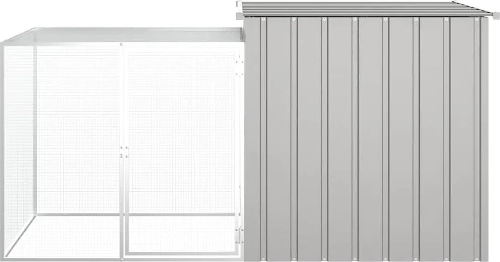 vidaXL Klec pro kuřata 200 x 91 x 100 cm pozinkovaná ocel [171546] Barva: antracitová