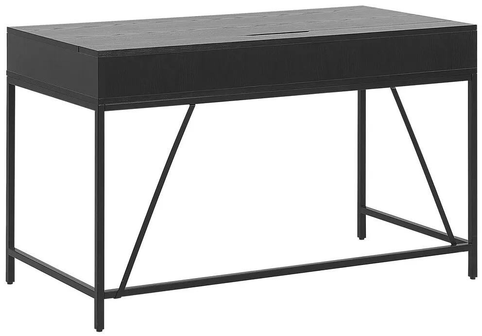 PC stolek JANDARA (světlé dřevo + černá). 1023513