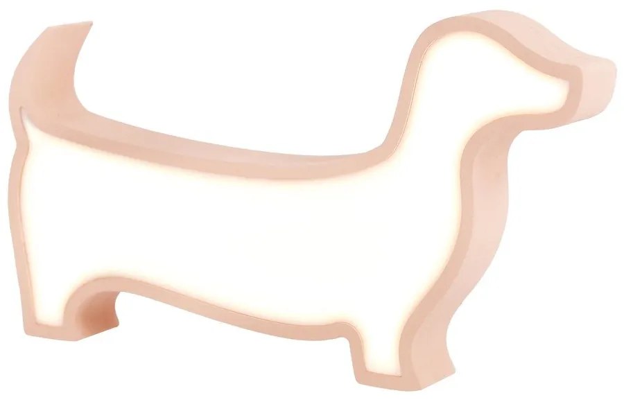 Růžová dětská lampička Dog – Candellux Lighting