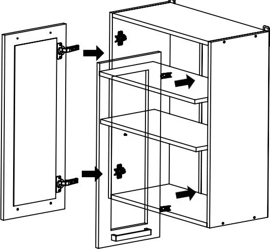 Casarredo - Komfort nábytek Kuchyňská linka DAKOTA 280 cm, bílá/dub kraft zlatý