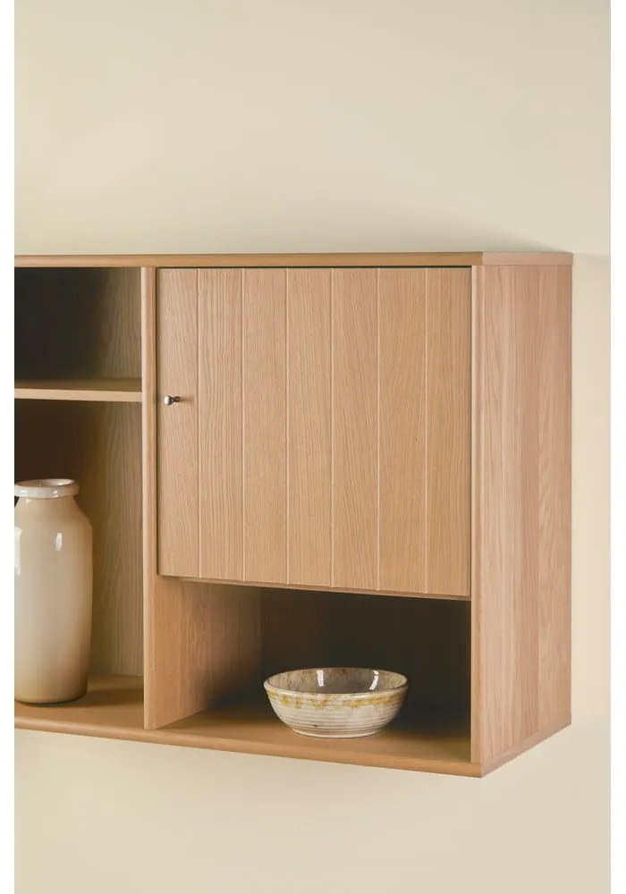 Závěsná knihovna v dekoru dubu v přírodní barvě 89x61 cm Mistral – Hammel Furniture