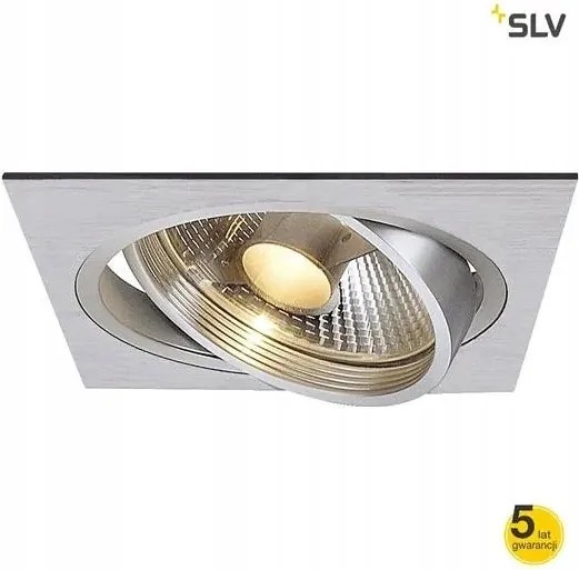 Podomítková lampa chrom čtverec New Tria I 111381 Slv