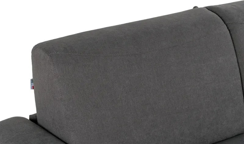 Pohovka JANIRA s rozkladem na každodenní spaní - matrace s Aloe vera, šedá (roma - 23 grigio)