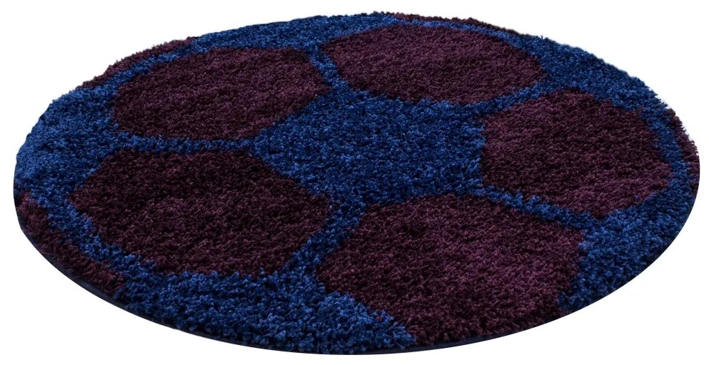Ayyildiz koberce Dětský kusový koberec Fun 6001 navy 100x100 (průměr) kruh