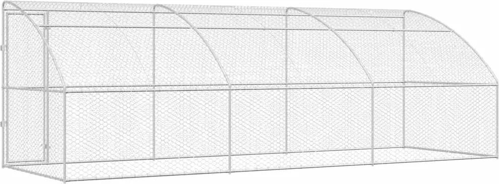 Psí kennel 3 ks Stříbrná 6 x 2 x 2 m Pozinkovaná ocel 3368337