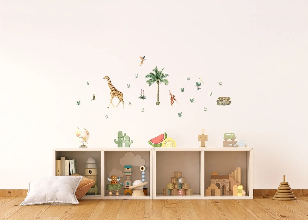 Dětská samolepka na zeď Jungle | 42.5 x 65 cm | DDK1745