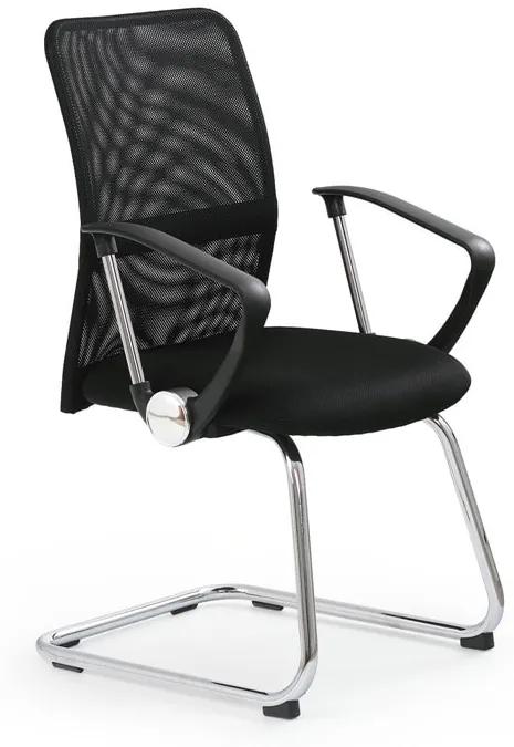 Halmar Kancelářská židle VIRE SKID, černá