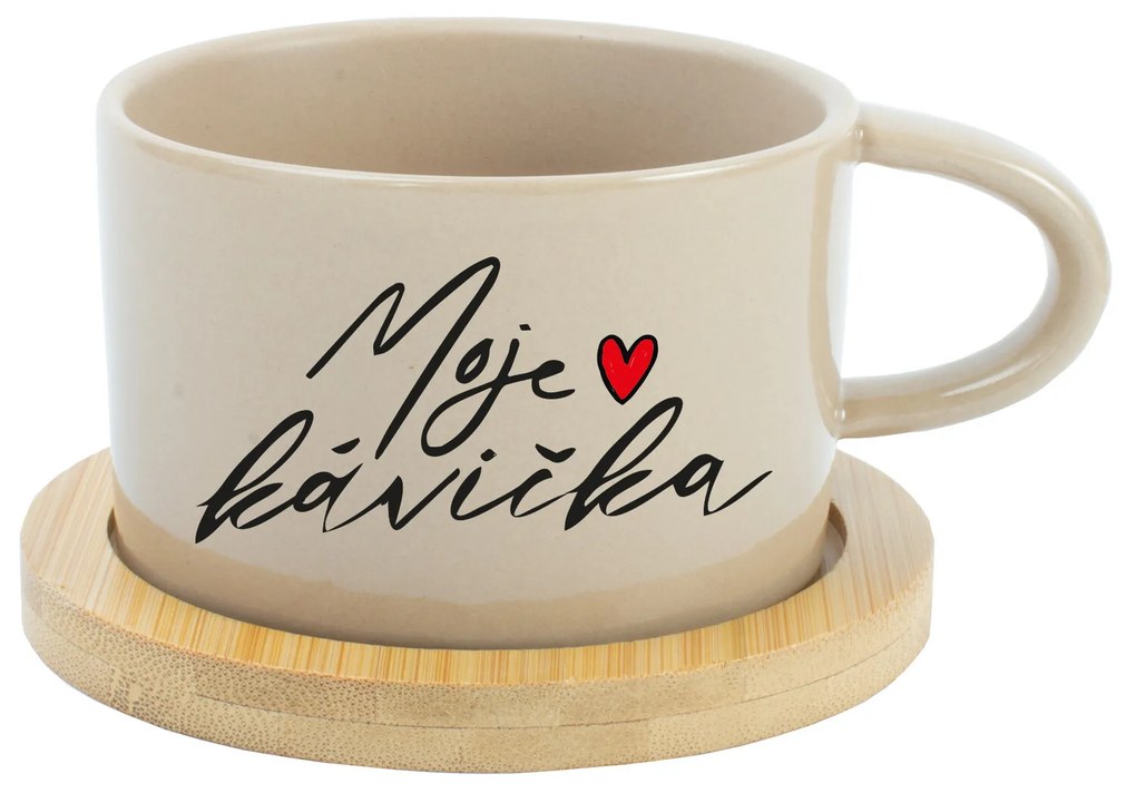 MOJE KÁVIČKA - krémový hrníček makronka 200 ml
