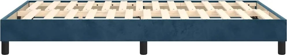 Rám postele s boxspringem tmavě modrý 120 x 200 cm samet 3120764