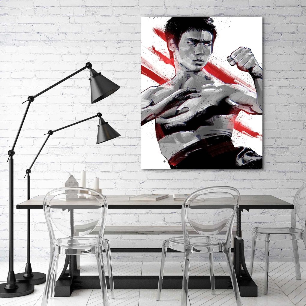 Gario Obraz na plátně Portrét Bruce Lee - Nikita Abakumov Rozměry: 40 x 60 cm