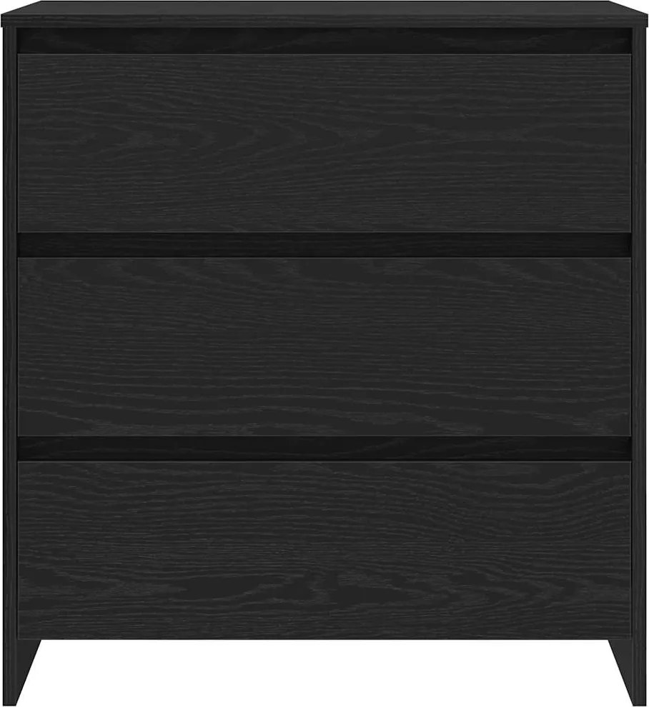 Servírovací skříň 2 ks Černá 70 x 41 x 75 cm Kompozitní dřevo 3332523
