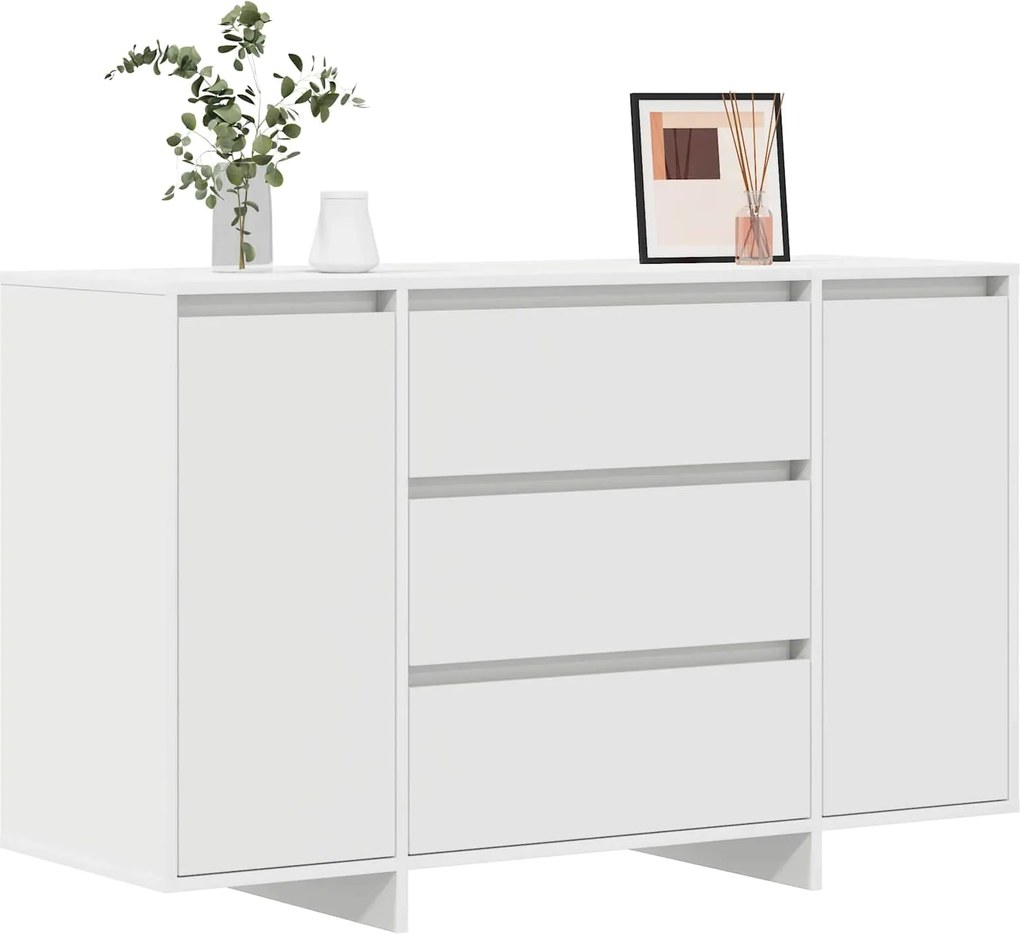 Servírovací skříň Bílá 120 x 41 x 75 cm kompozitní dřevo 3333906