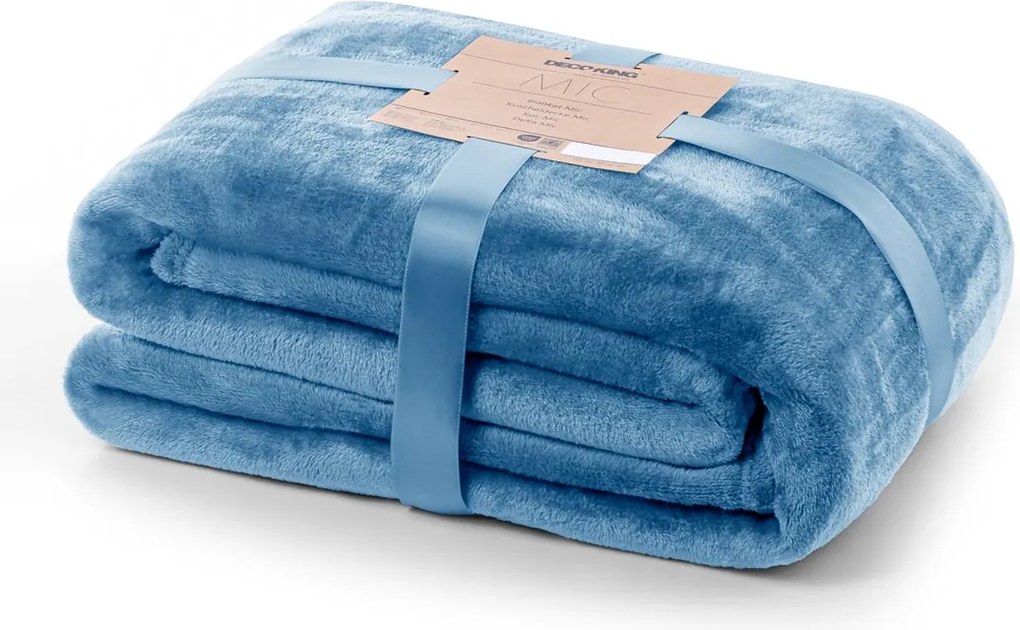 DecoKing Deka z mikrovlákna MIC 150/220x200 cm Barva: INDIGO, Rozměr: 150x200 cm