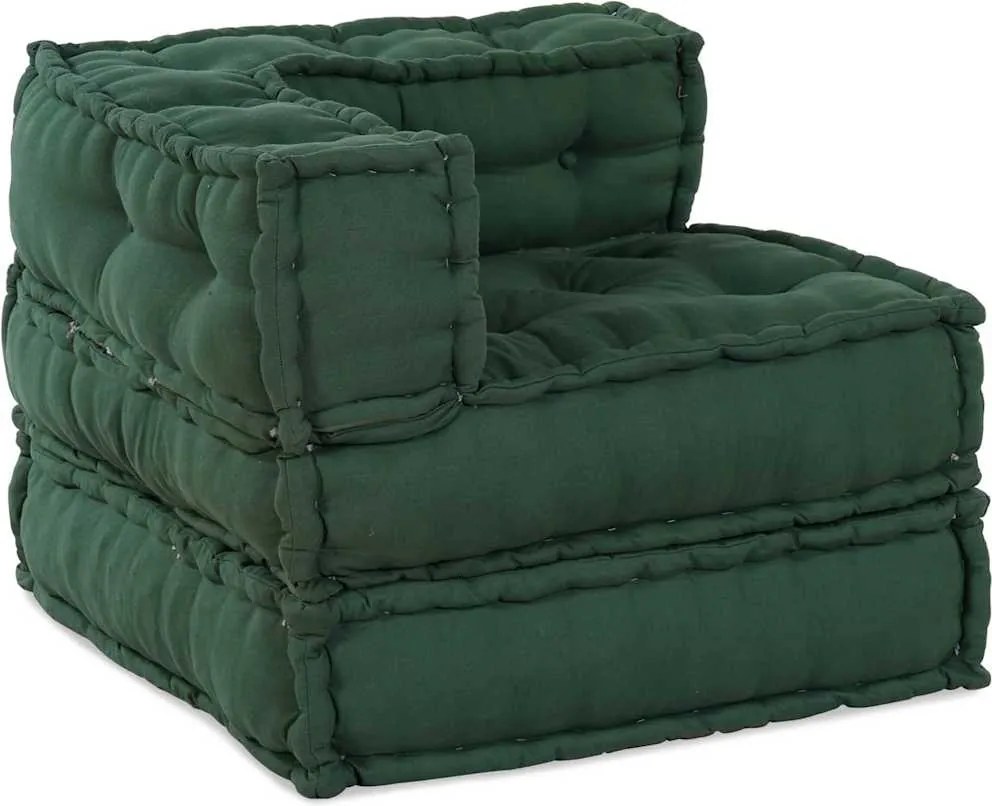 Modulová pohovka Textil Zelená 210 x 70 x 56 cm 3315077