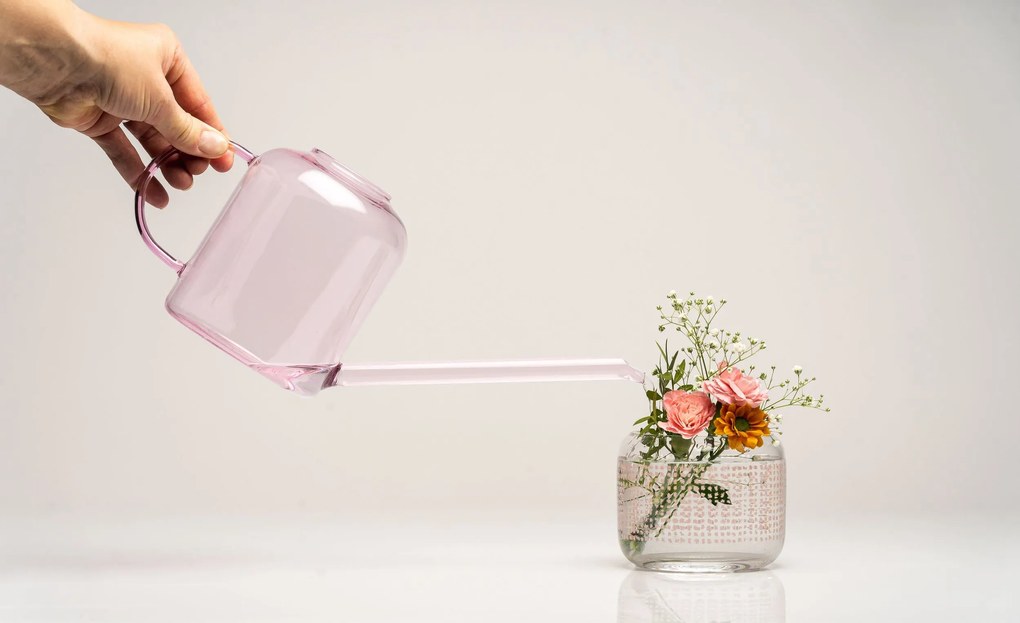 Konev na zalévání Watering Can 800 ml růžová