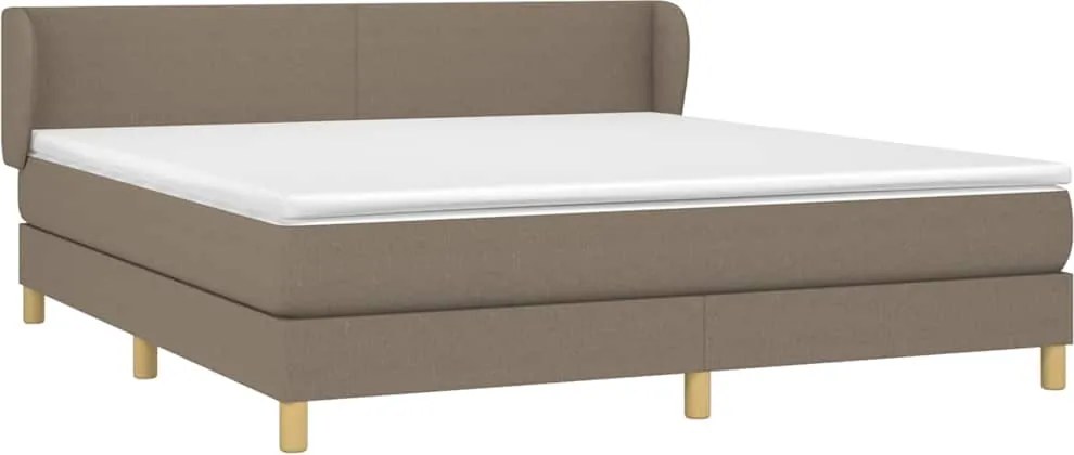 Box spring postel s matrací taupe 180x200 cm textil 3126665