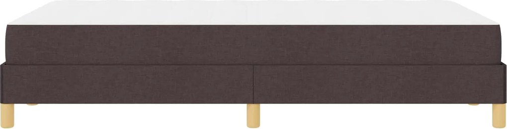 Postel s boxspringem s matrací Tmavě hnědá 120 x 190 cm textil 3398552