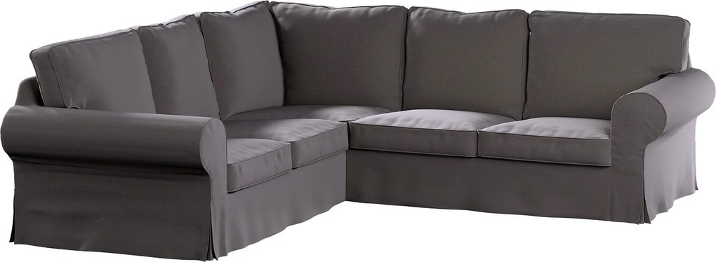 Potah na pohovku IKEA Ektorp rohová barva hnědá látka sametová