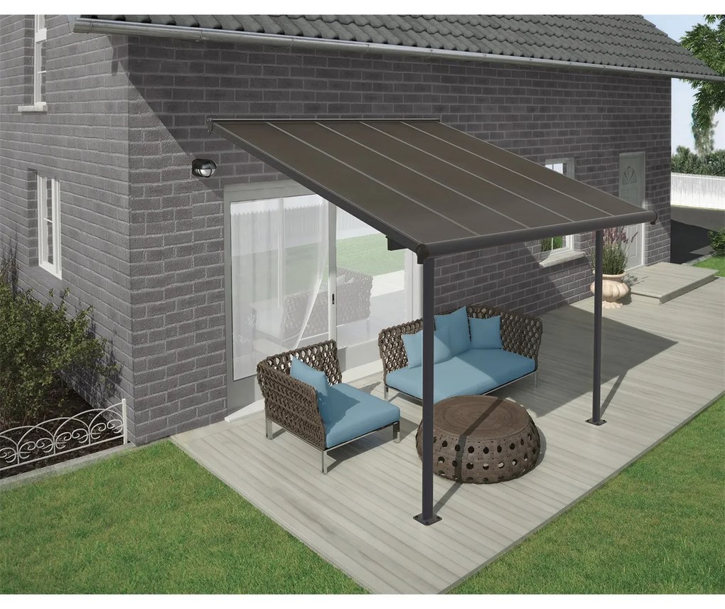 Palram Capri 3000 antracit 3 x 3 hliníková (montovaná) pergola