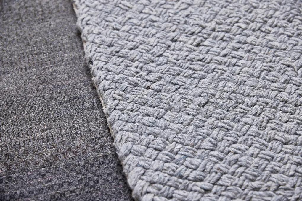 Diamond Carpets koberce Ručně vázaný kusový koberec New Town DE 10032 Grey Mix ROZMĚR: 80x150