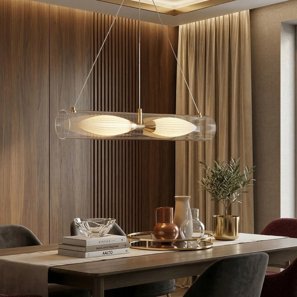 Toolight Rea, ZÁVĚSNÉ STROPNÍ SVÍTIDLO G152-2CP GOLD, OSW-04708