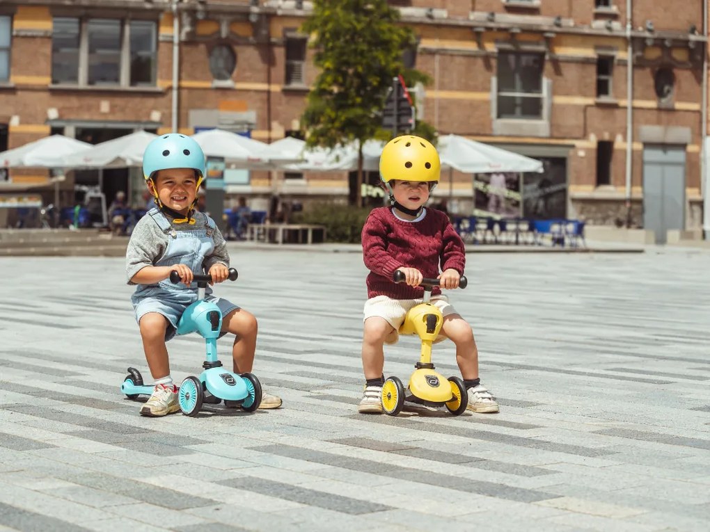 Scoot & Ride Odrážedlo a koloběžka 2v1 Highwaykick 1 Borůvková